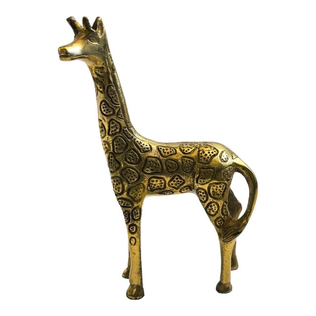 Vintage Brass Giraffe | Chairish