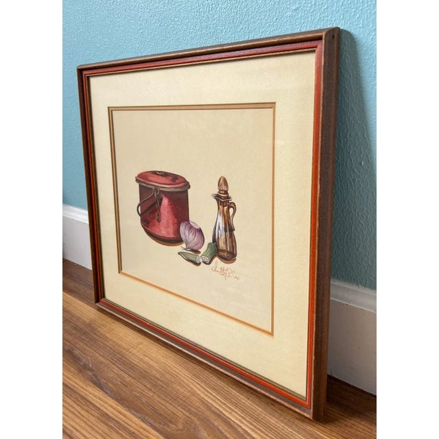 Vintage Dorothy R. Cox Signed Still Life Vegetable Cooking Painting ...