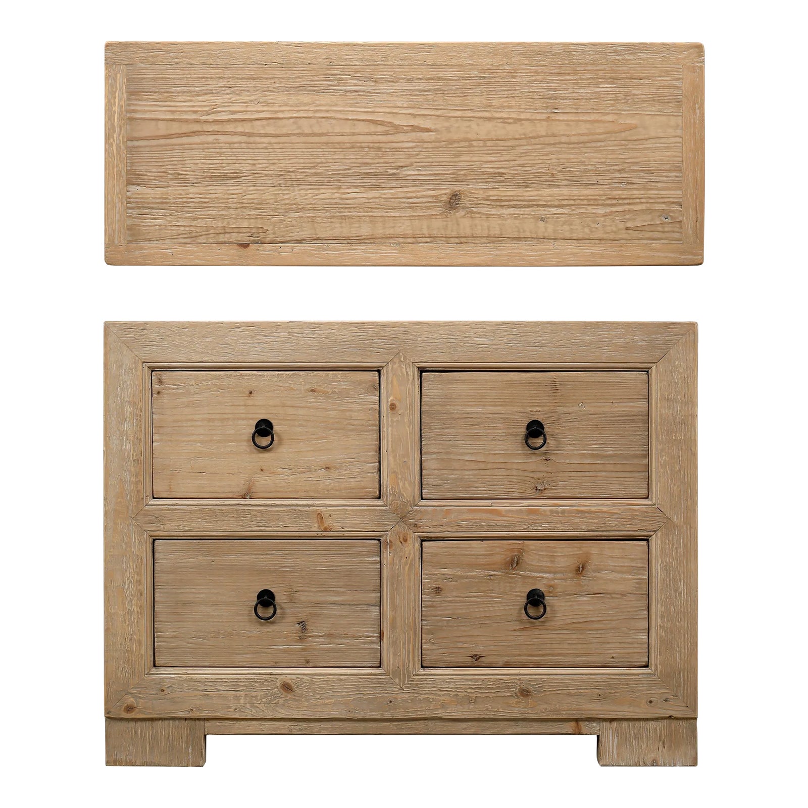 Contemporary Artissance Weathered Natural Pine Wood Capri Chest of ...