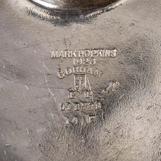 1926 Mark Hopkins Hotel, San Francisco Silverplate Crested Food Cover ...