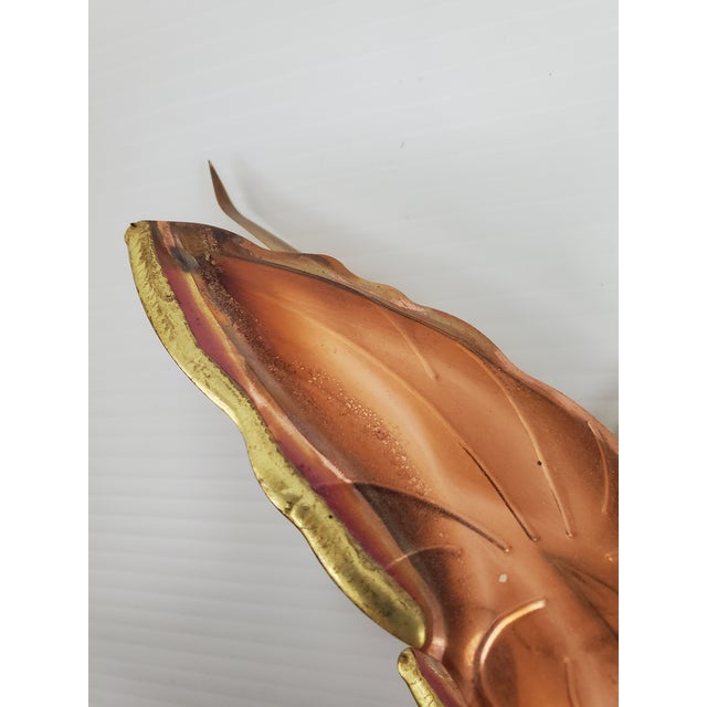 Vintage Brutalist Brass and Copper Jere Style Cattails | Chairish