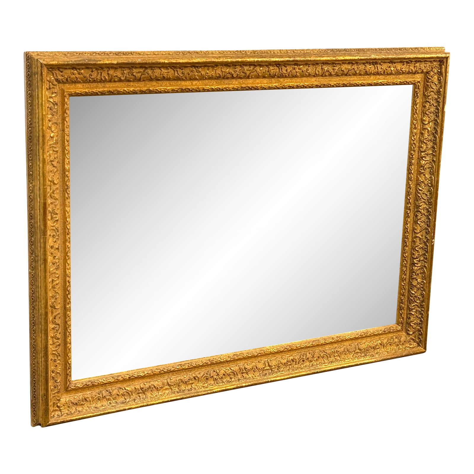 Vintage Closson's Cincinnati Carved Gilt Wall Mirror | Chairish