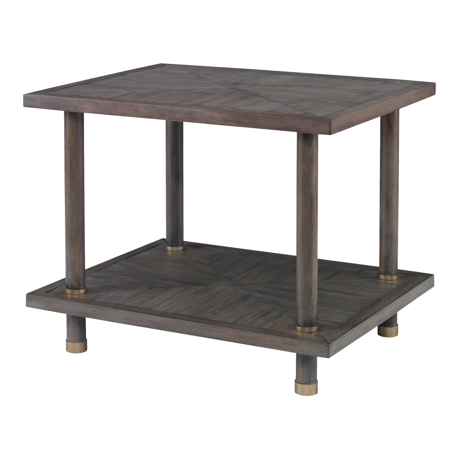 Century Furniture Biscayne Side Table, Mink Grey Finish | Chairish