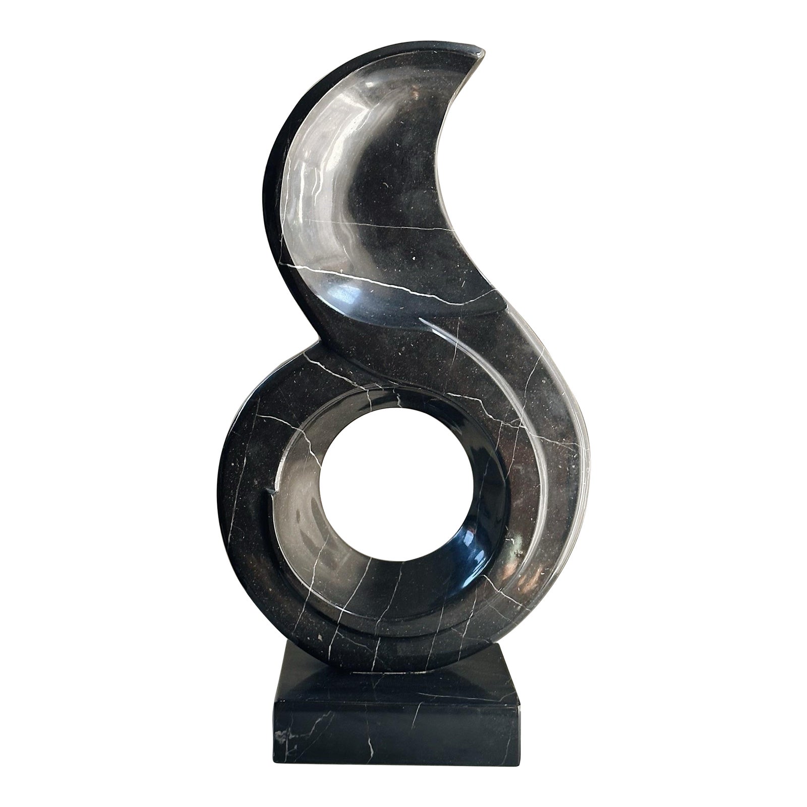 Large Vintage Leonardo Neirman La Flama Marble Sculpture | Chairish