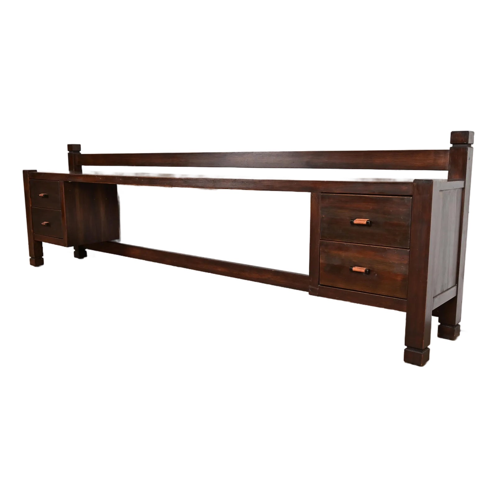 Klaus Rausch Mid-Century Brutalist Geometric Monumental Console Table ...