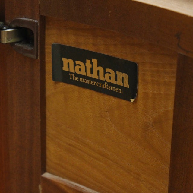 1970s Pair of Teak Corner Cabinets by Nathan Furniture | Chairish