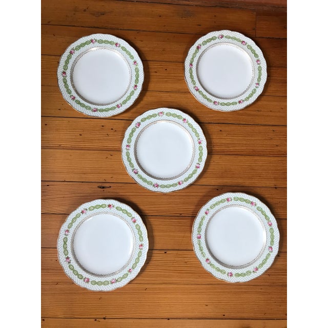 Late 19th Century Davis Collamore & Co. Porcelain Salad/ Dessert Plates ...