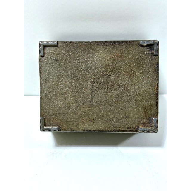 1960s Vintage Jockey Equestrian Metal Snuff Box | Chairish