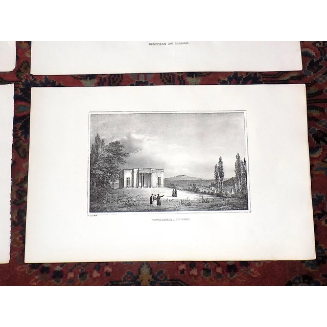 Antique 18th C. Chateaux De France Imperial Folio Size Lithographs ...