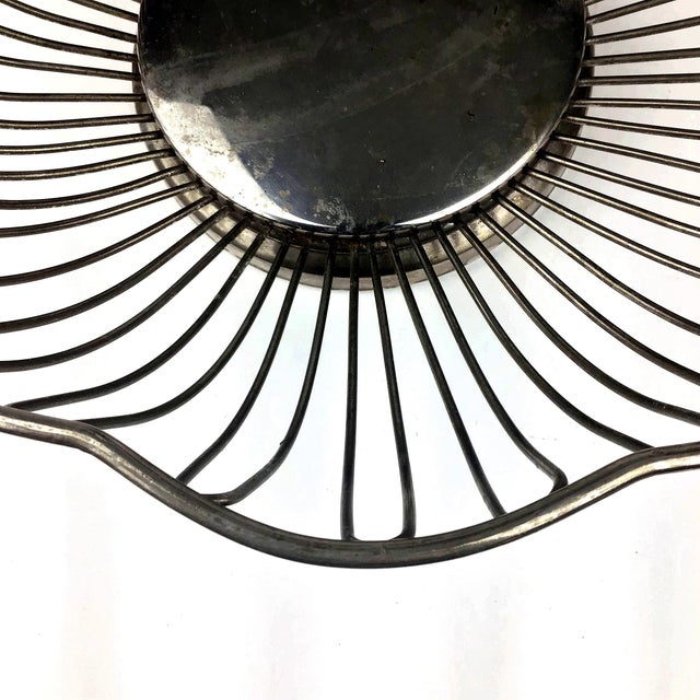 Vintage 1970s Stainless Steel Wire Fruit Bowl | Chairish