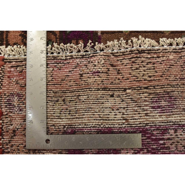 1970s Vintage Runner 3’7” X 9’7” Brown Wool Tribal Hand-Knotted Rug ...