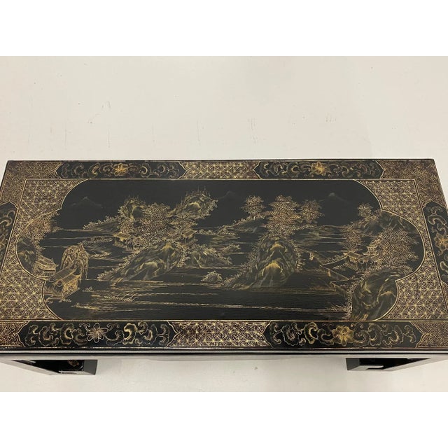 Vintage Chinese Lacquer Coffee Table | Chairish