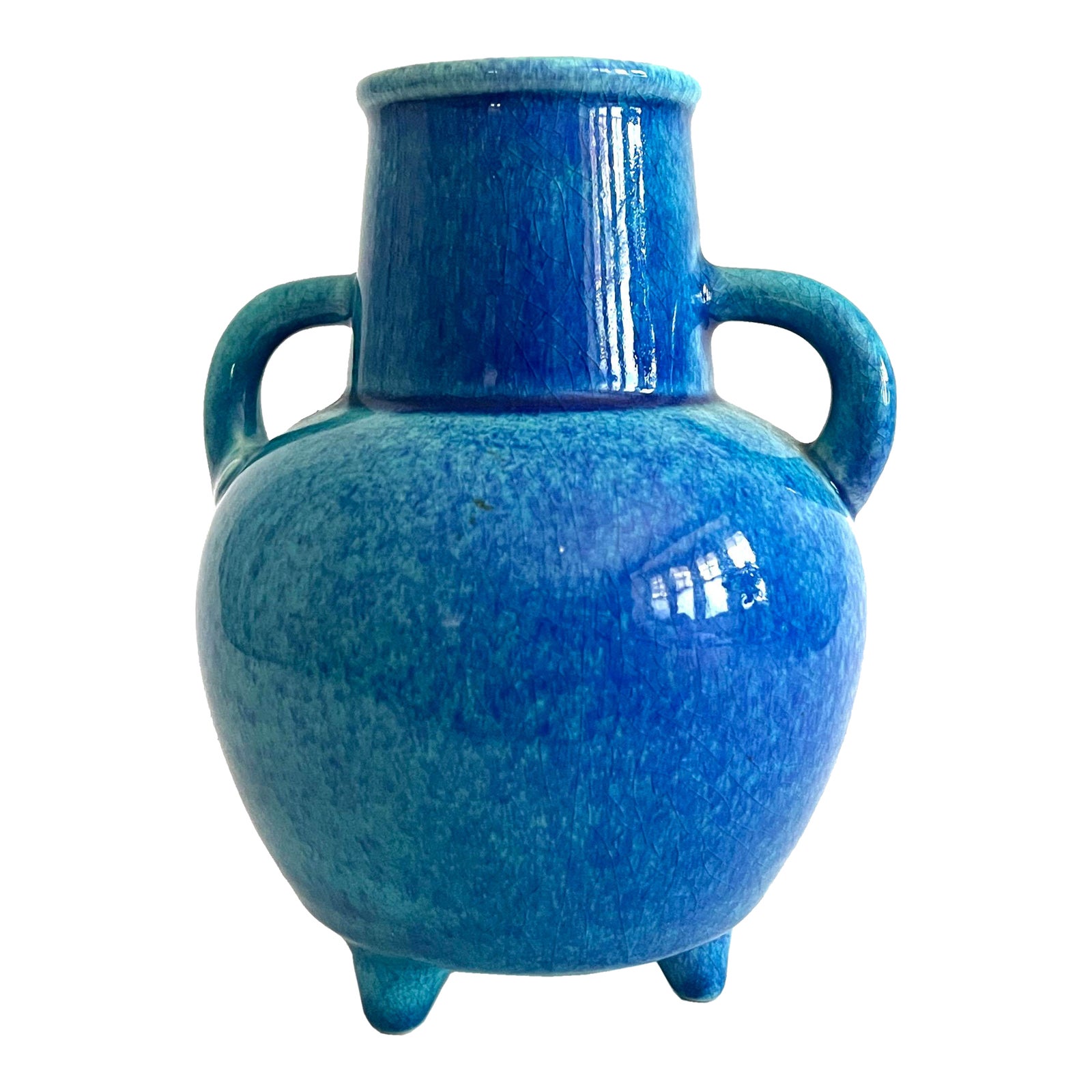 Mid Century Modern Royal Haeger Footed Vase | Chairish