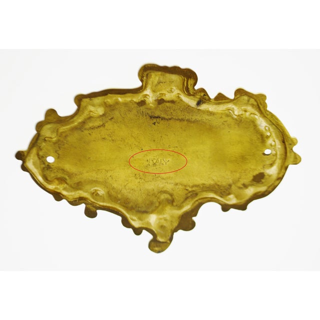 Vintage Victorian Style Solid Brass Mail Sign Made in Italy | Chairish