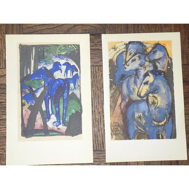 Vintage German Expressionist Abstract Animals by Franz Marc - Set of 16 ...