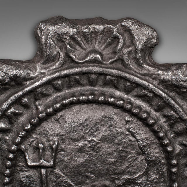 1800 Large Antique Decorative Fire Back | Chairish