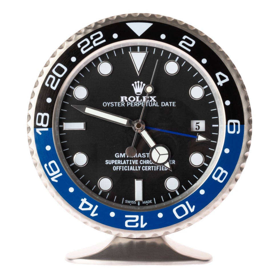 Oyster Perpetual Batman GMT Master Desk Clock from Rolex | Chairish