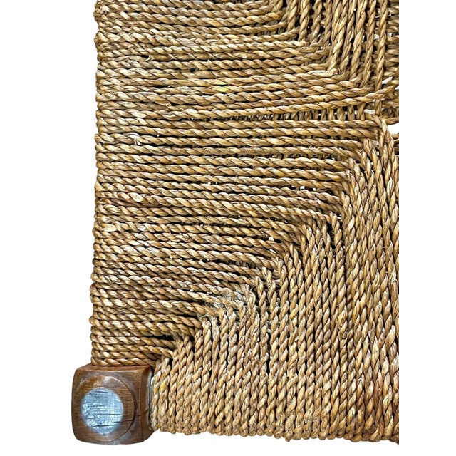 Early 20th Century Antique English Oak Rope Stool | Chairish