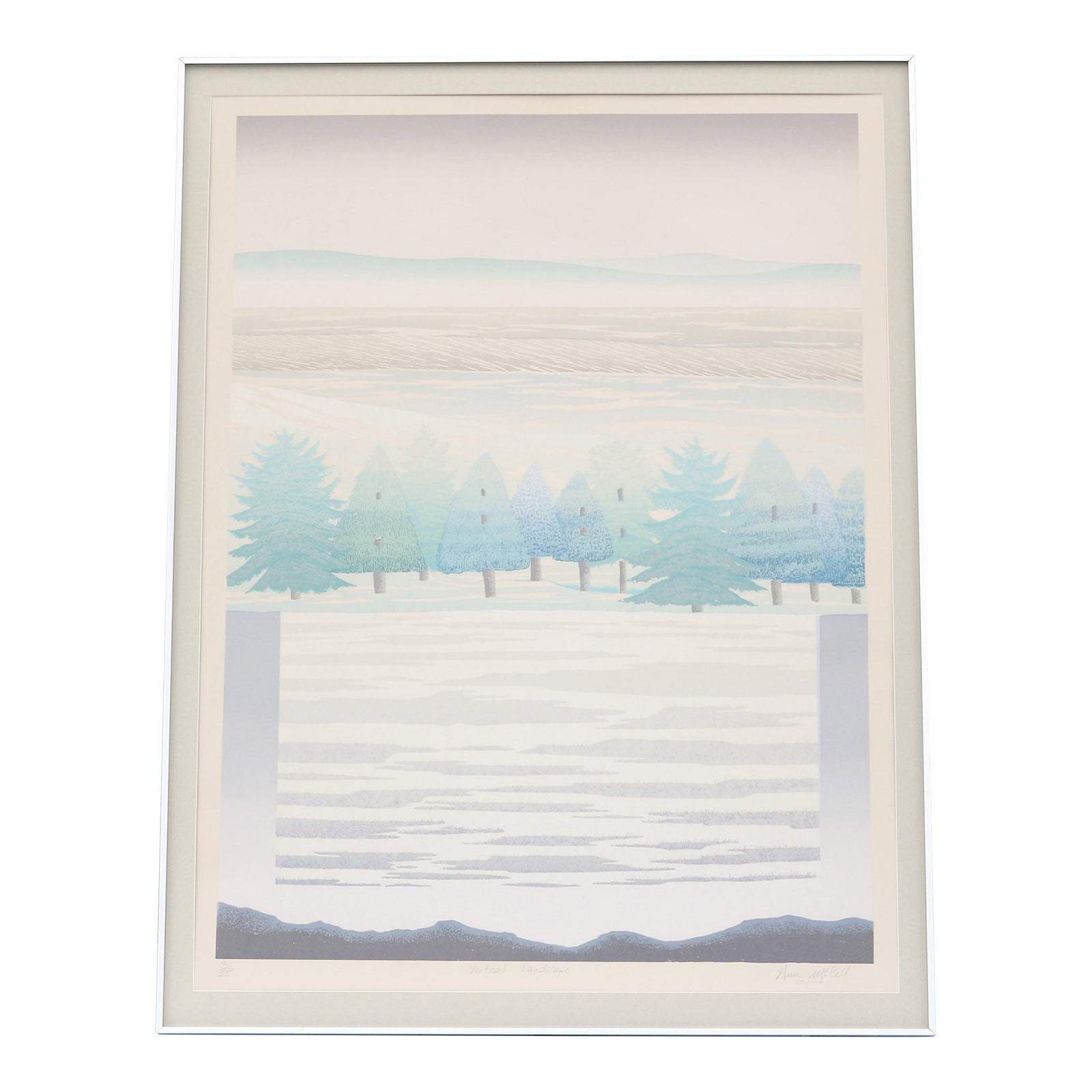 1985 Ann McCall Vertical Landscape Signed and Numbered Limited Edition ...