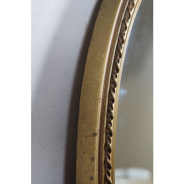 Antique French Neoclassical Round Giltwood Floral Acanthus Wall Vanity ...