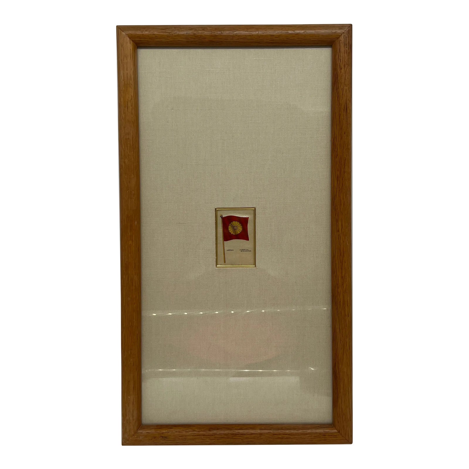 Sovereign Cigarettes "Imperial Standard" Japan Flag on Silk Framed Art ...