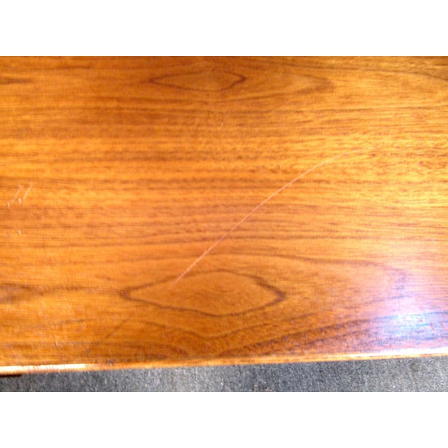 1960s Vintage Modern Walnut Writing Desk Attributed to Harvey Probber ...