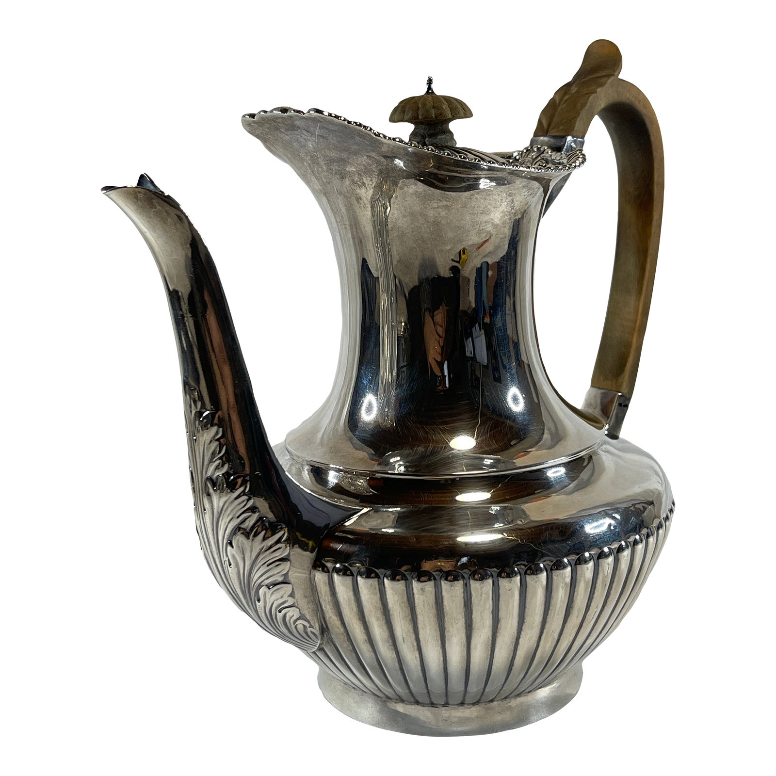 1899 Goldsmiths & Silversmiths Co Sterling Silver Coffee / Tea Pot ...
