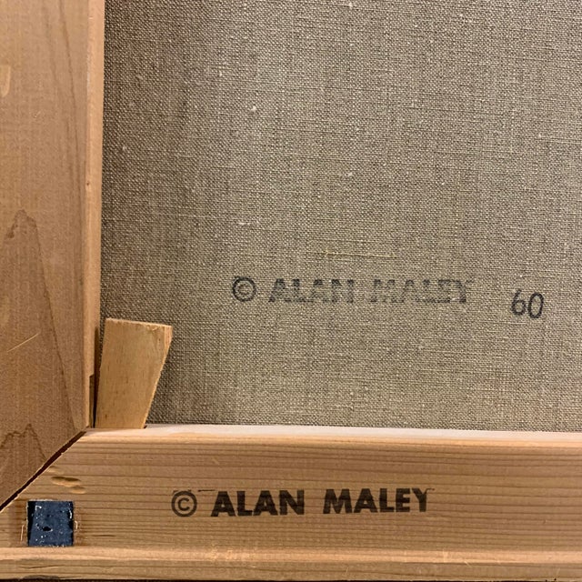 'White Irises and Cornflowers' by Alan Maley, 1960; Impressionist Still ...