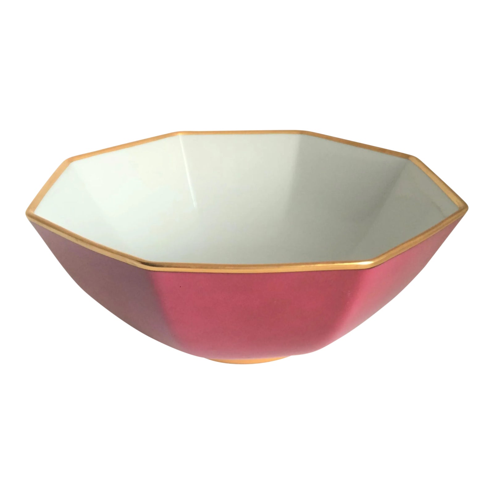 Fitz & Floyd Renaissance Magenta Serving Bowl | Chairish