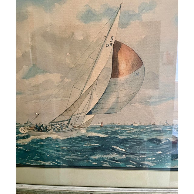 Mid 20th Century Yngve Edward Soderberg Pair of Mid Century, Framed ...