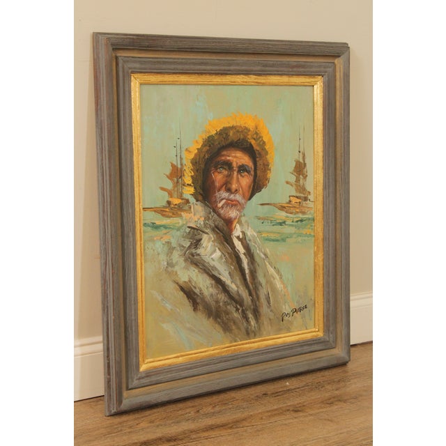 Roy Pierce Original Portrait Oil Painting | Chairish