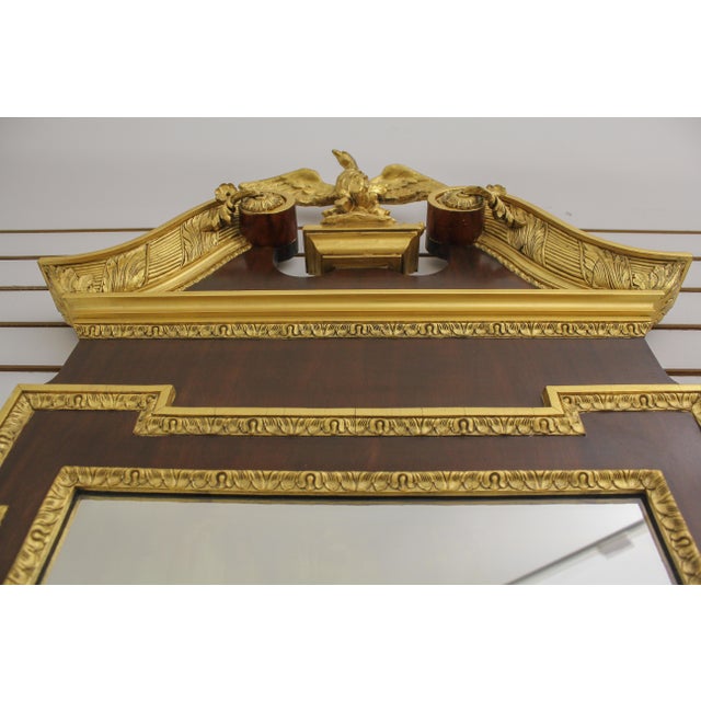 Vintage Chippendale Mahogany & Gold Phoenix Mirror | Chairish