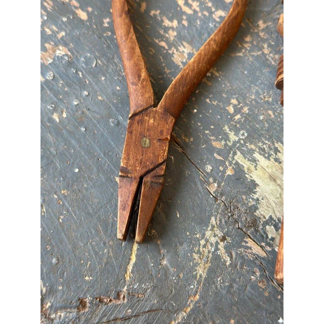 Vintage Hand-Carved Folk Art Tools, a Pair, Circa 1930s/40s | Chairish