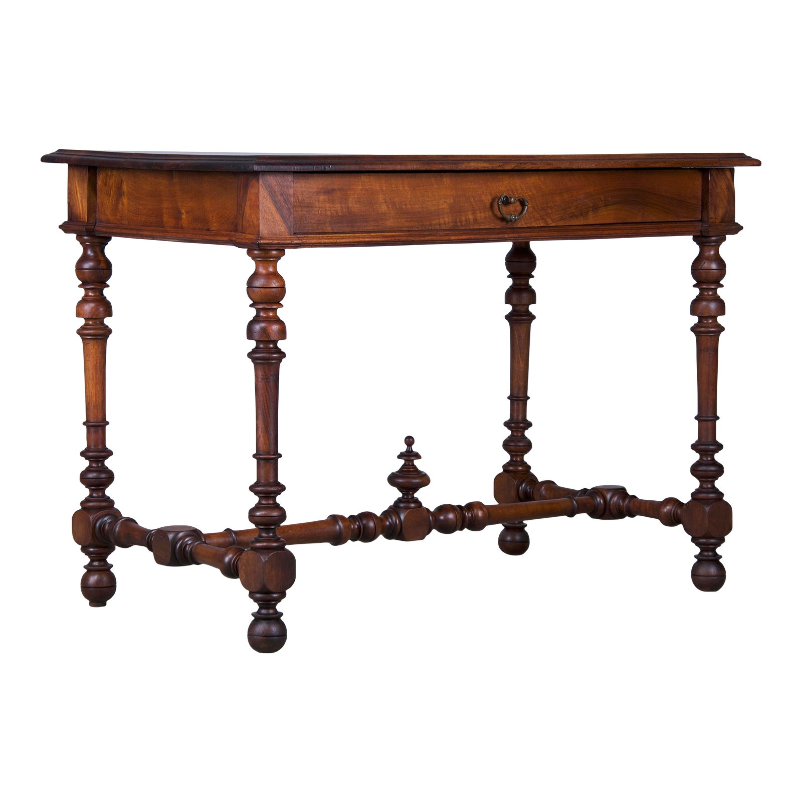 Antique French Louis XIII Style Walnut Writing Desk | Chairish