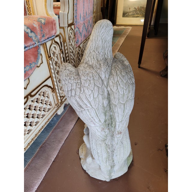 1980s Large Vintage Concrete Eagle Statue | Chairish