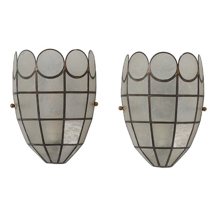 Stained Glass Gall Lamps, 1970, Set of 2 | Chairish