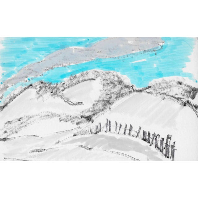 1960s Alexandra Merker Catskill Mountains in Winter Painting | Chairish