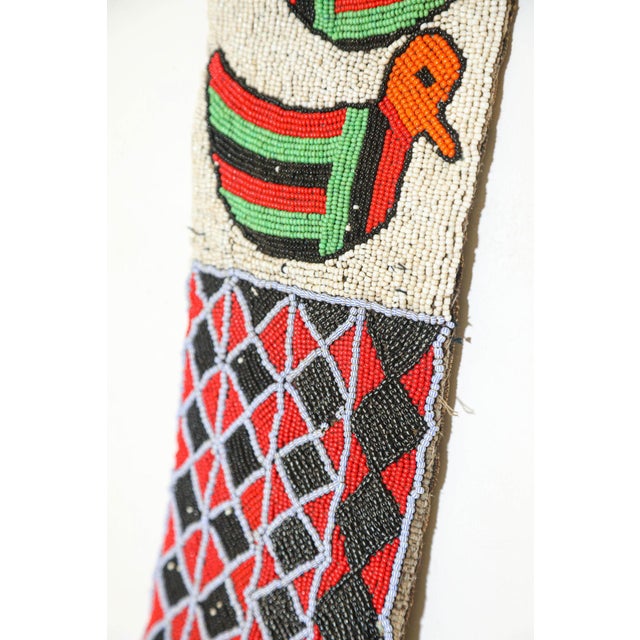 African Yoruba Diviner's Beaded Wall Hanging Panel Sash 1950 | Chairish