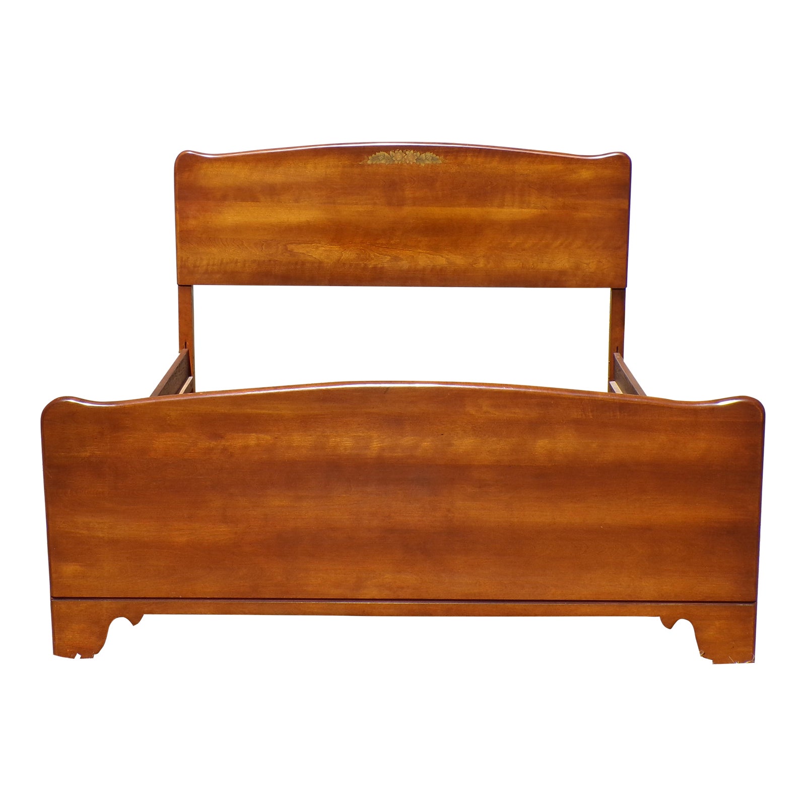 Vintage Beecher Falls Vermont Solid Rock Maple Full Double Bed Ethan ...