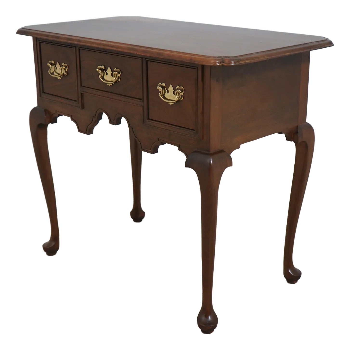 Stickley Cherry 3 Drawer Lowboy Dressing Table | Chairish