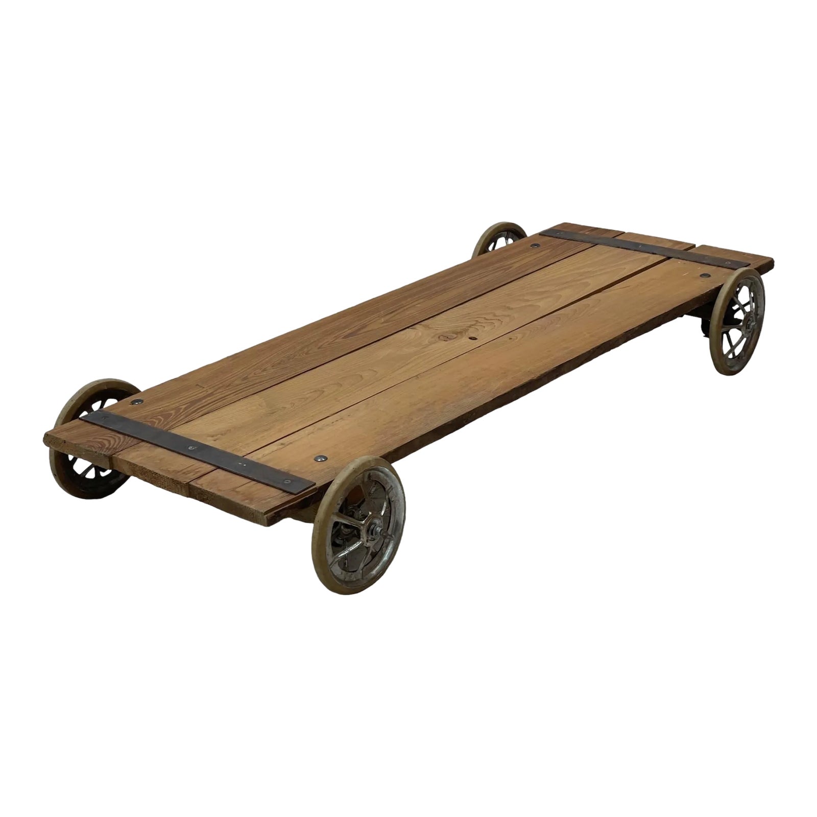 Vintage Mid Century Modern Rolling Cart | Chairish