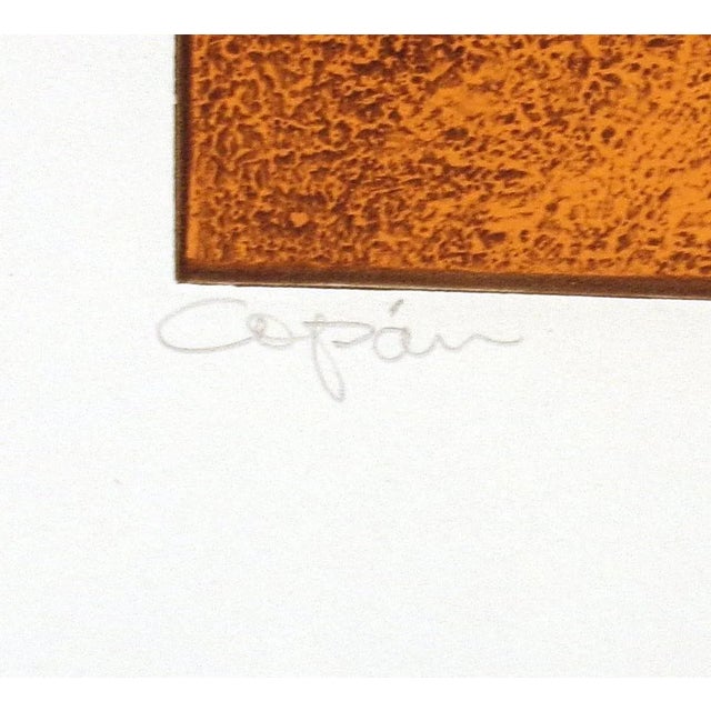 Dean Meeker Copan Original Signed Intaglio Collagraph Artwork | Chairish