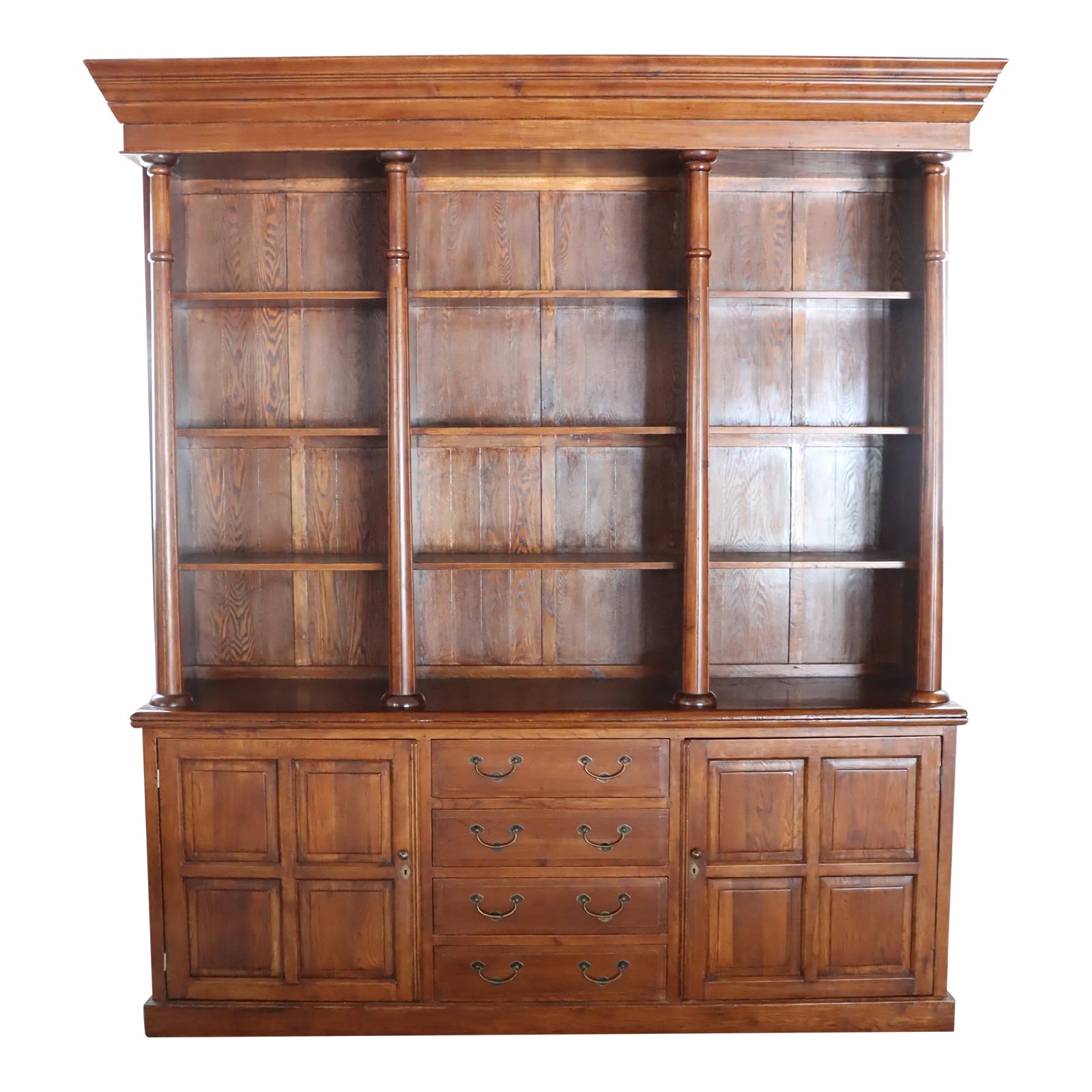 Victorian Oak Back-Bar | Chairish