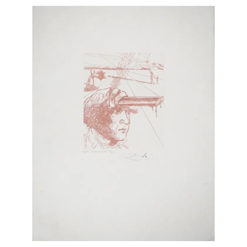 Salvador Dali, Thomas Edison, Original Engraving | Chairish