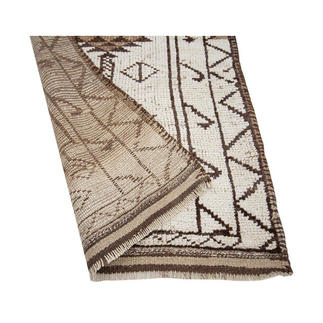 Vintage Neutral Wool Herki Runner | Chairish