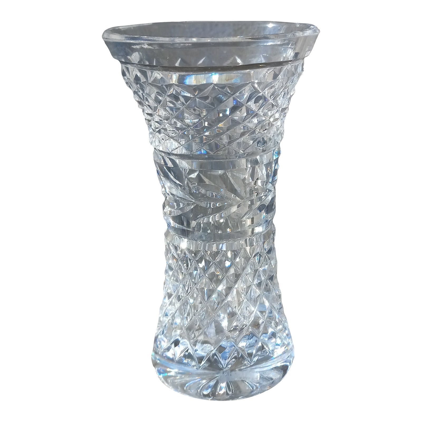 1970s Waterford Crystal Glandore Peony Bud Vase | Chairish