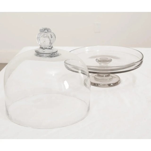 19th Century French Glass Pastry Display Dome on Pedestal | Chairish