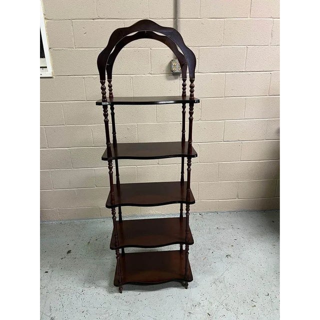 Antique Victorian Mahogany Open Display Rack. 19th Century. | Chairish