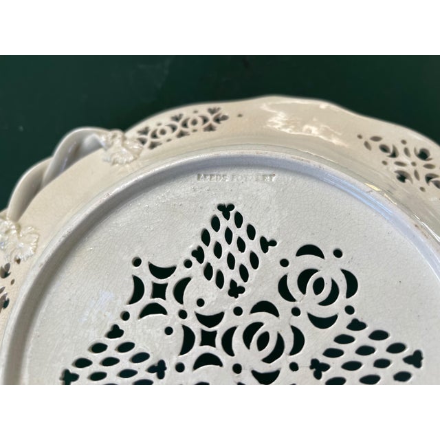 Antique 18th Century Leeds Pottery Creamware Reticulated Bowl With ...