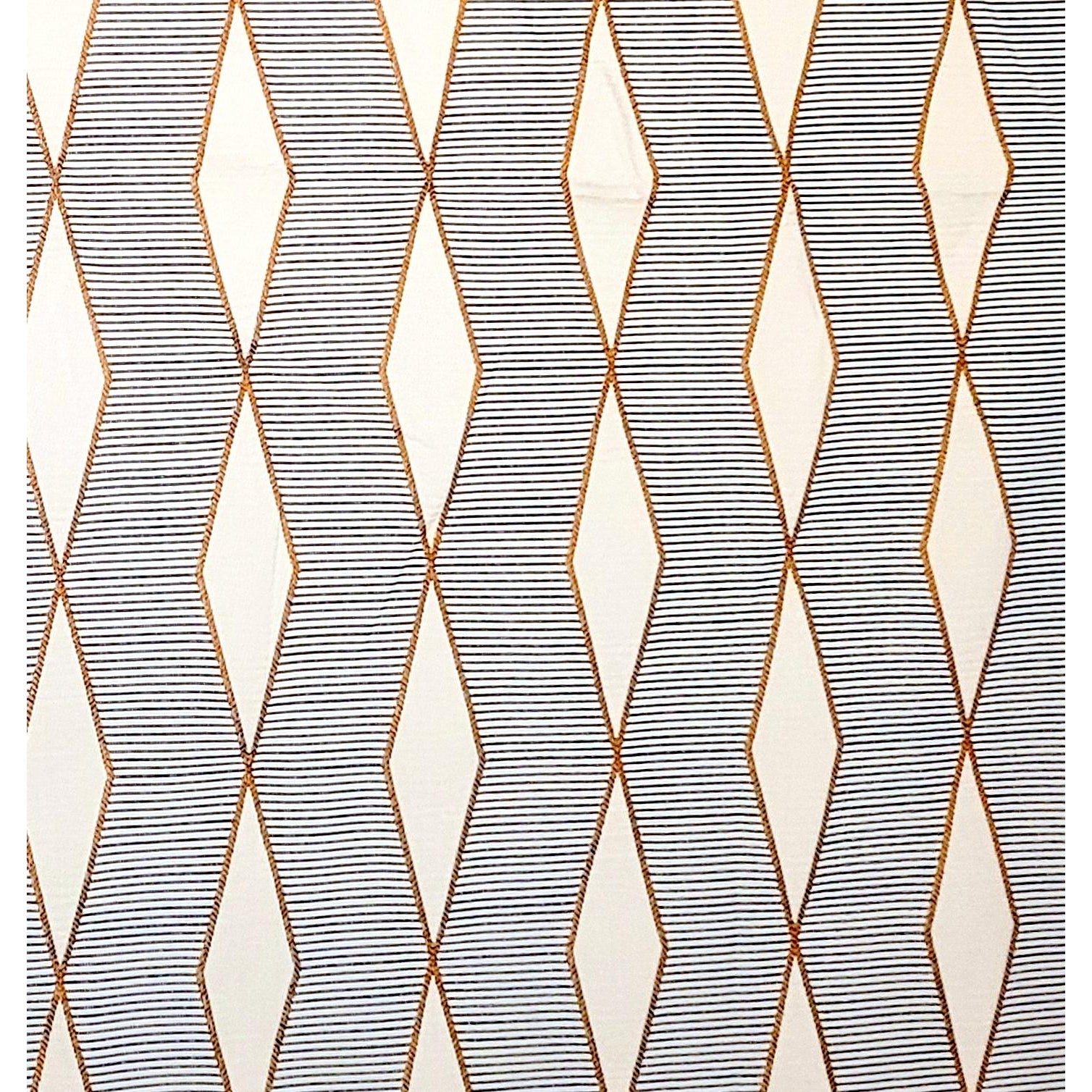 DV Kap "Hiker" Geometric Striped Jacquard Fabric- 4 Yards | Chairish